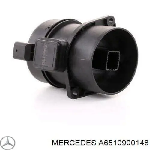 A6510900148 Mercedes | Датчик потока (расхода воздуха, расходомер M.A.F ...