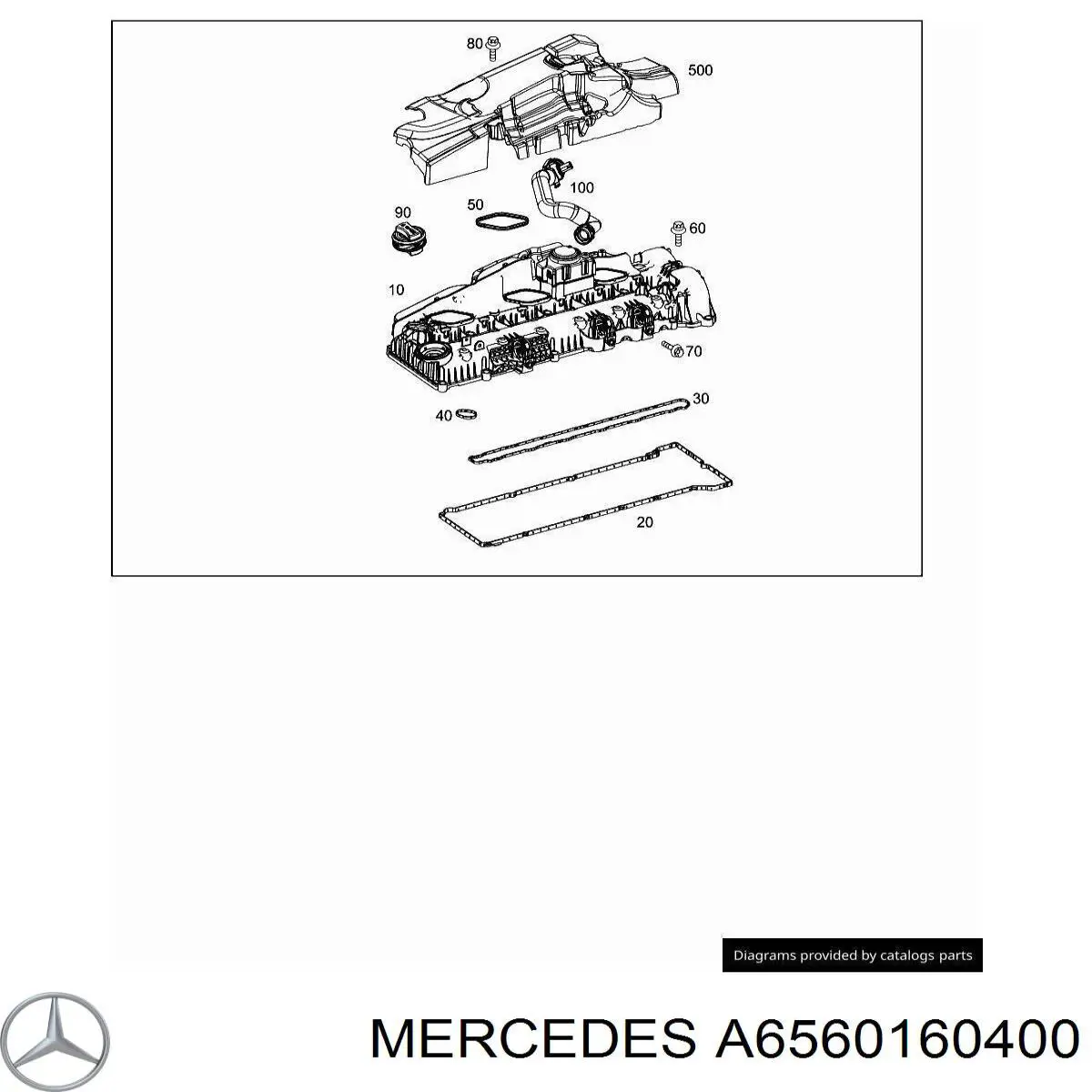 A6560160400 Mercedes прокладка клапанной крышки двигателя, кольцо