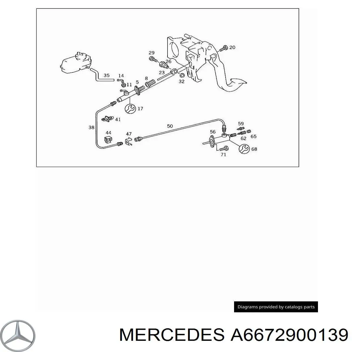 6672900139 Mercedes шиток цилиндра