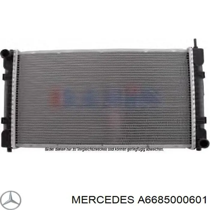A6685000601 Mercedes | Радиатор охлаждения двигателя A 668 500 06 01 ...