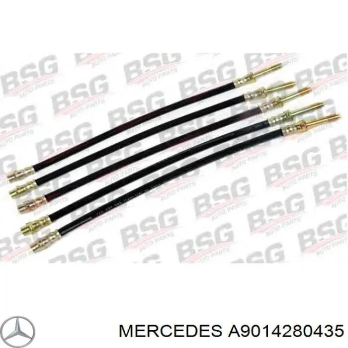 A9014280435 Mercedes | Шланг тормозной передний A 901 428 04 35 купить ...