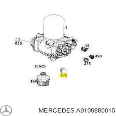 A9109880015 Mercedes | купить на Avto.pro