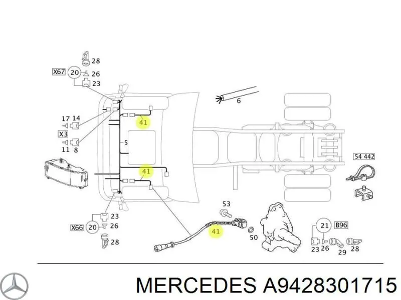 9428301715 Mercedes трубка