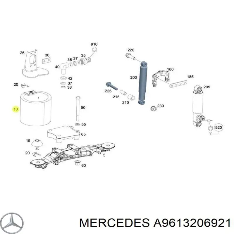 A9613206921 Mercedes | купить на Avto.pro