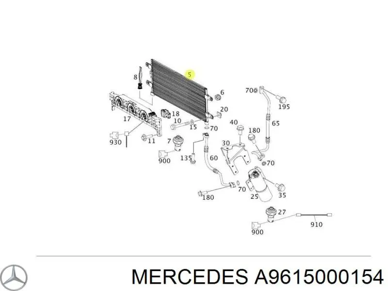 A9615000154 Mercedes | купить на Avto.pro