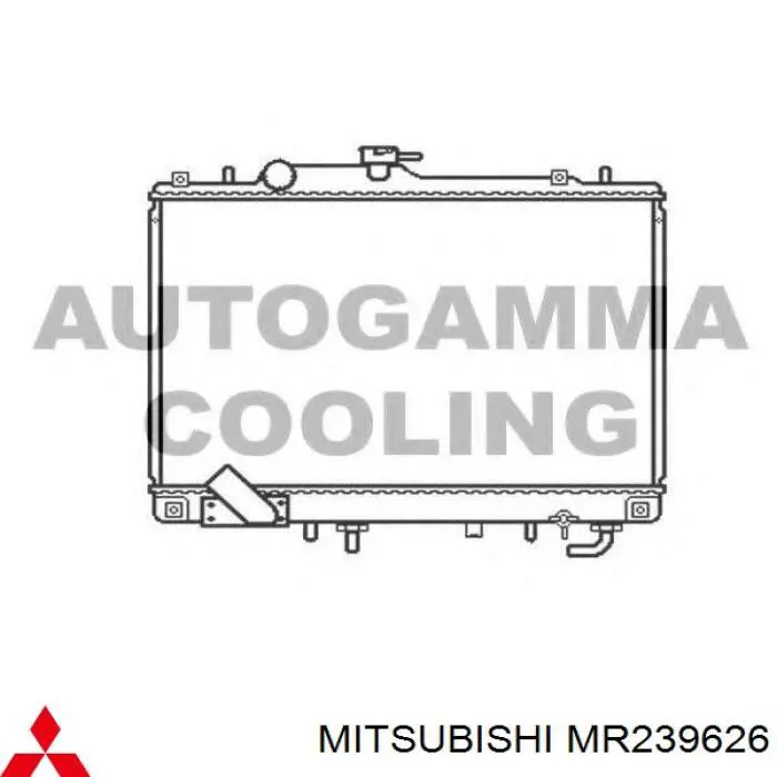 MR239626 Mitsubishi Радиатор охлаждения двигателя