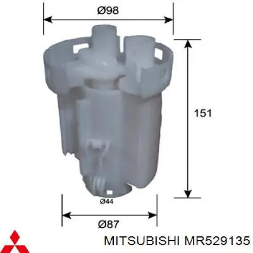 MR529135 Mitsubishi топливный фильтр