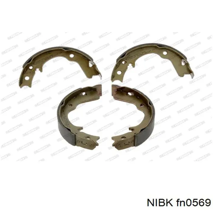 Тормозные колодки ручника NIBK ᐈ Купить колодки стояночного тормоза ...