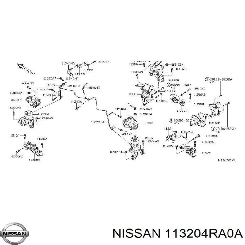 113204RA0A Nissan/Infiniti сравнить цены на Автопро
