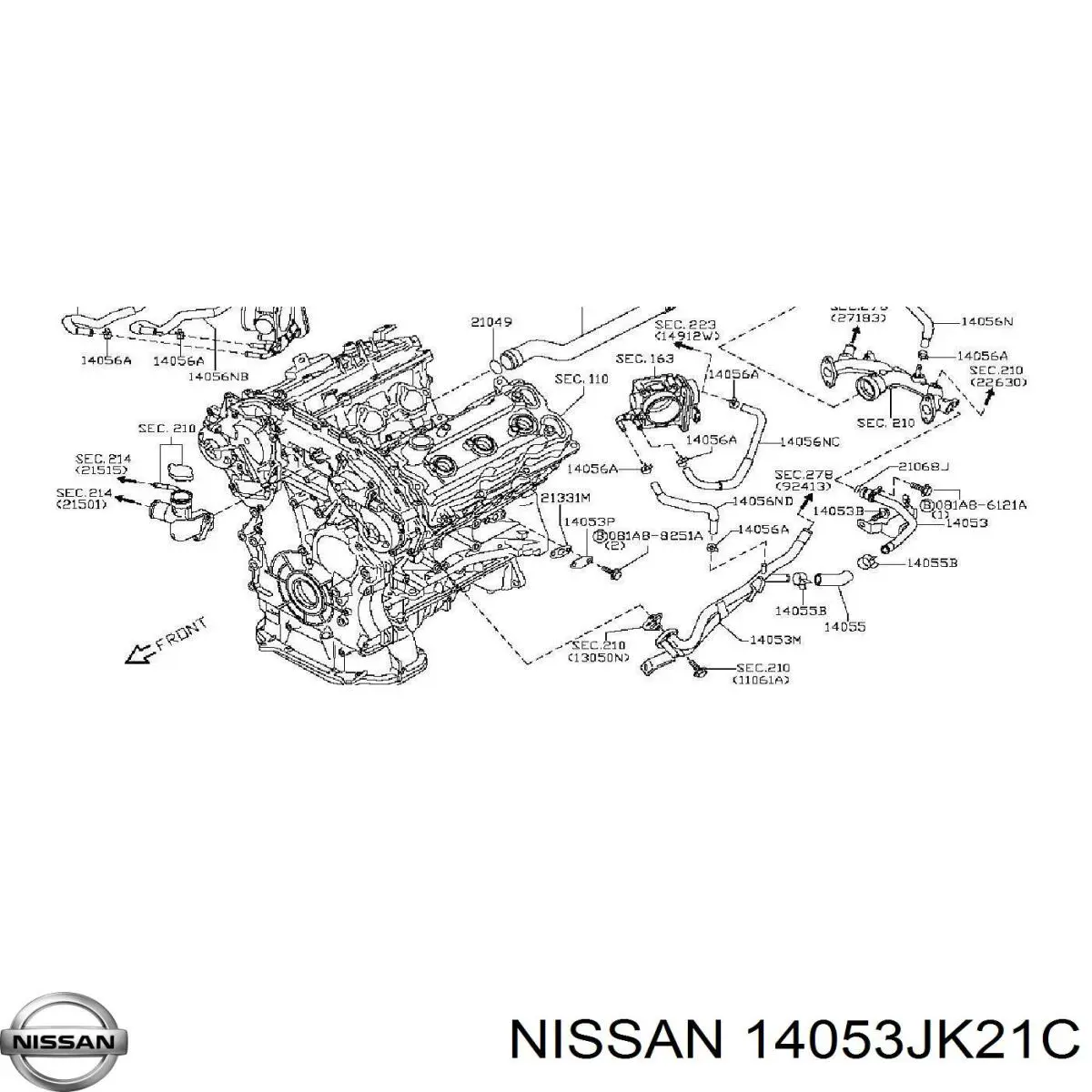 14053JK20C Nissan/Infiniti сравнить цены на Автопро