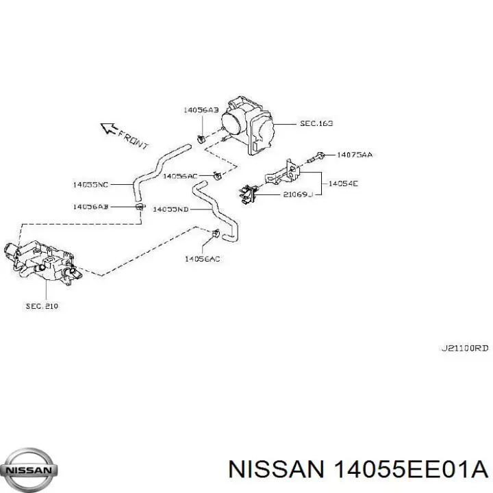 14055EE01A Nissan/Infiniti сравнить цены на Автопро