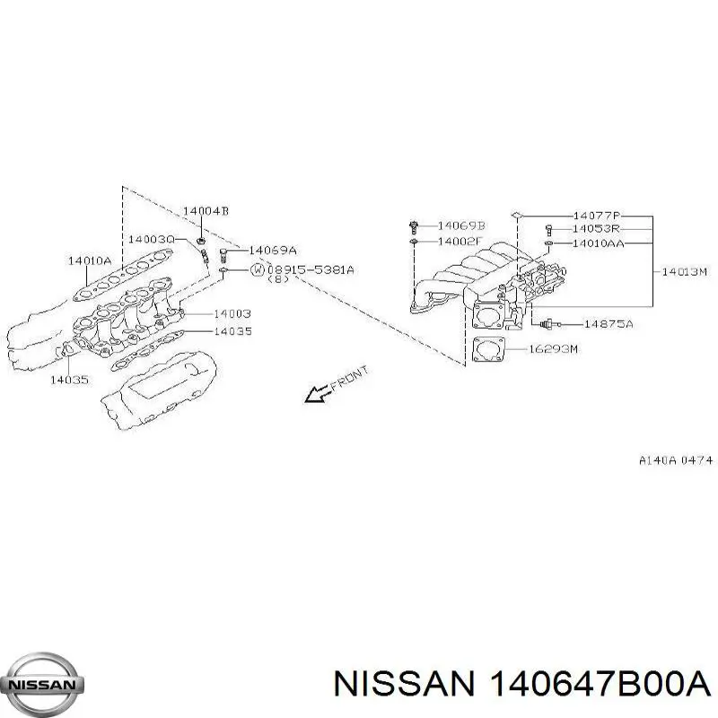140647B00A Nissan сравнить цены на Автопро