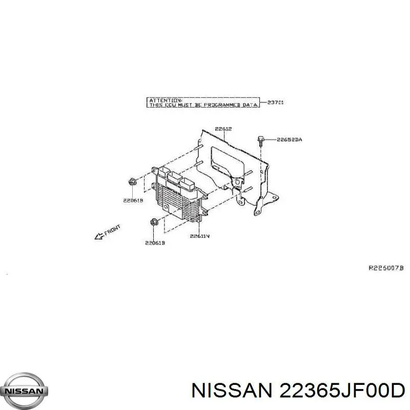 22365JF00C Nissan/Infiniti Датчик давления выхлопных газов