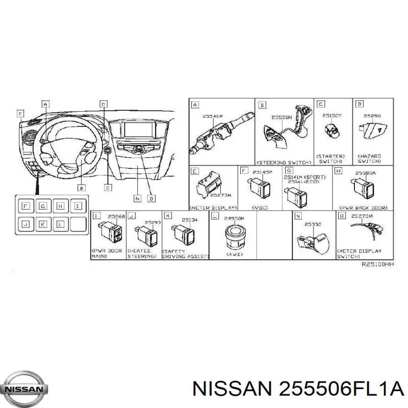 255506FL1A Nissan/Infiniti сравнить цены на Автопро