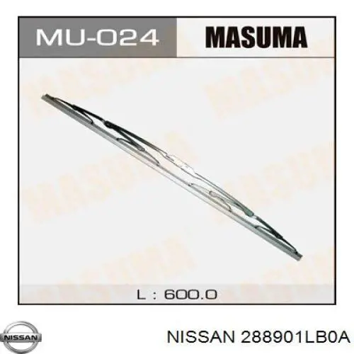 288901LB0A Nissan щетка-дворник лобового стекла водительская