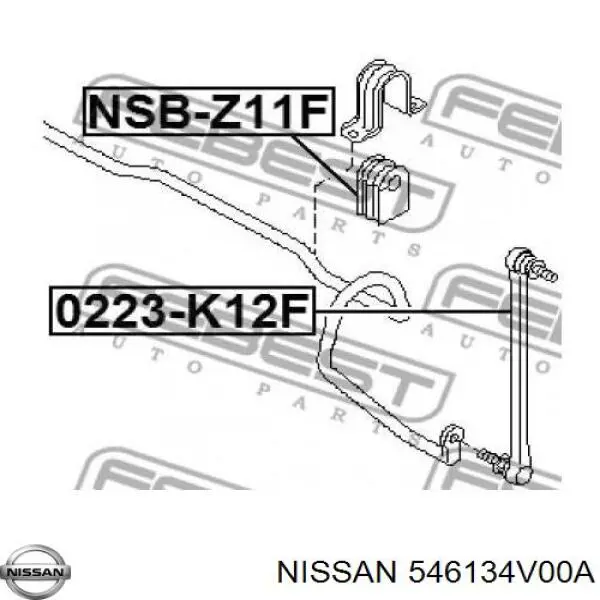 546134V00A Nissan/Infiniti Втулка стабилизатора переднего
