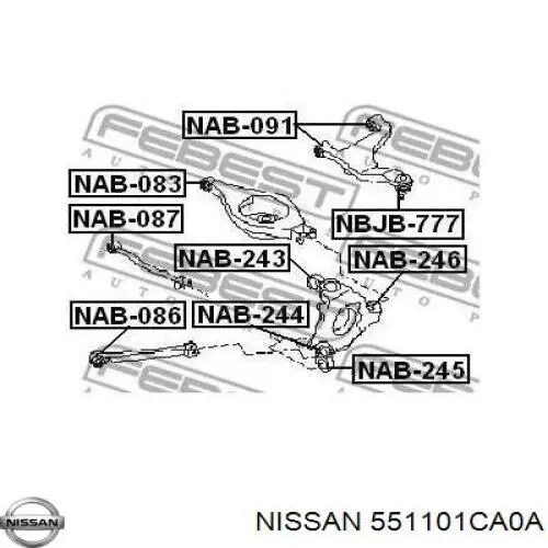 551101CA0A Nissan/Infiniti сравнить цены на Автопро