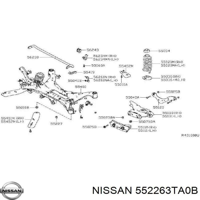 552263TA0B Nissan/Infiniti сравнить цены на Автопро