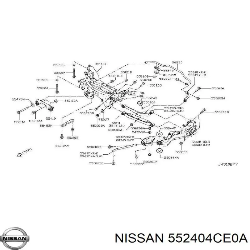 552404CE0A Nissan/Infiniti сравнить цены на Автопро