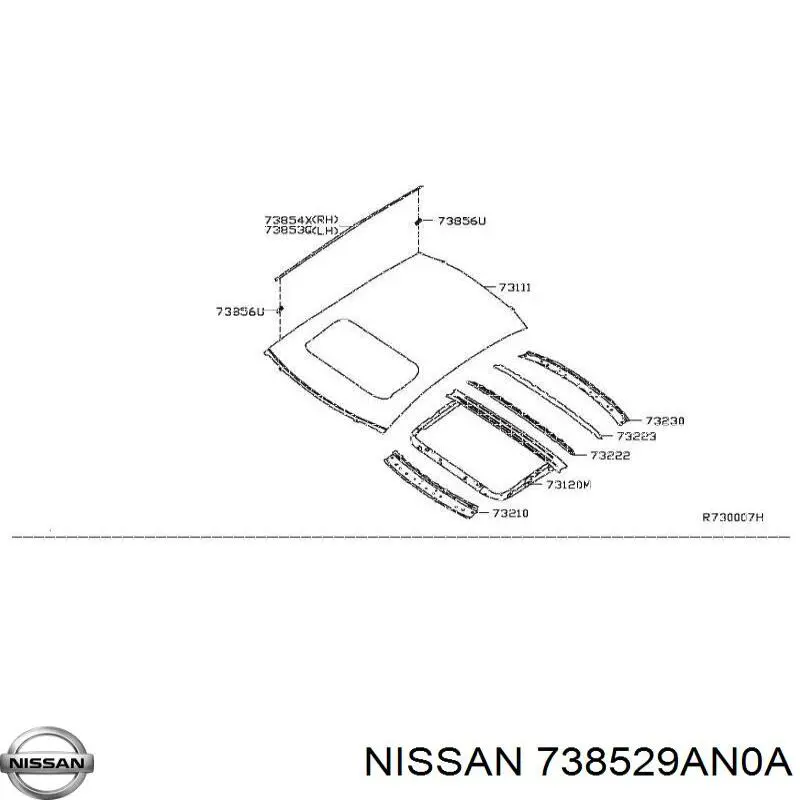 738529AN0A Nissan сравнить цены на Автопро