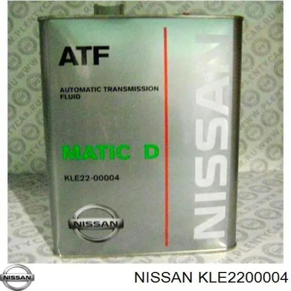 Масло трансмиссионное Nissan/Infiniti ATF Matic Fluid D 4 л KLE2200004 ...