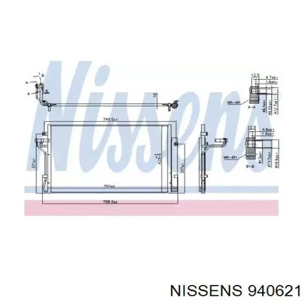976062M500 Hyundai/Kia радиатор кондиционера