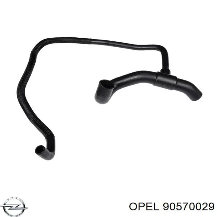 90570029 Opel шланг (патрубок радиатора охлаждения нижний)