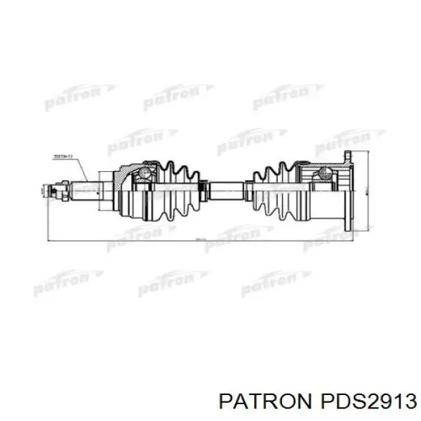 XX3L3Z3B436AA Market (OEM) полуось (привод передняя)