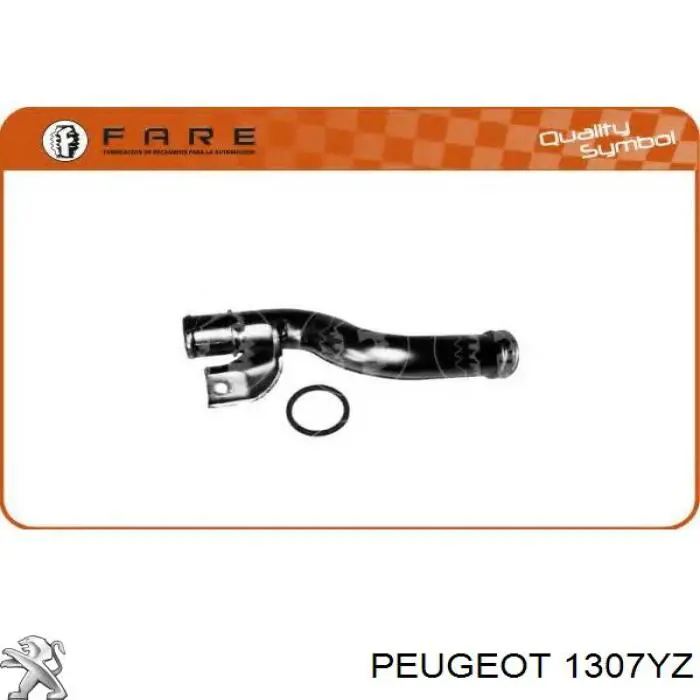 1307YZ Peugeot/Citroen Шланг (патрубок) системы охлаждения