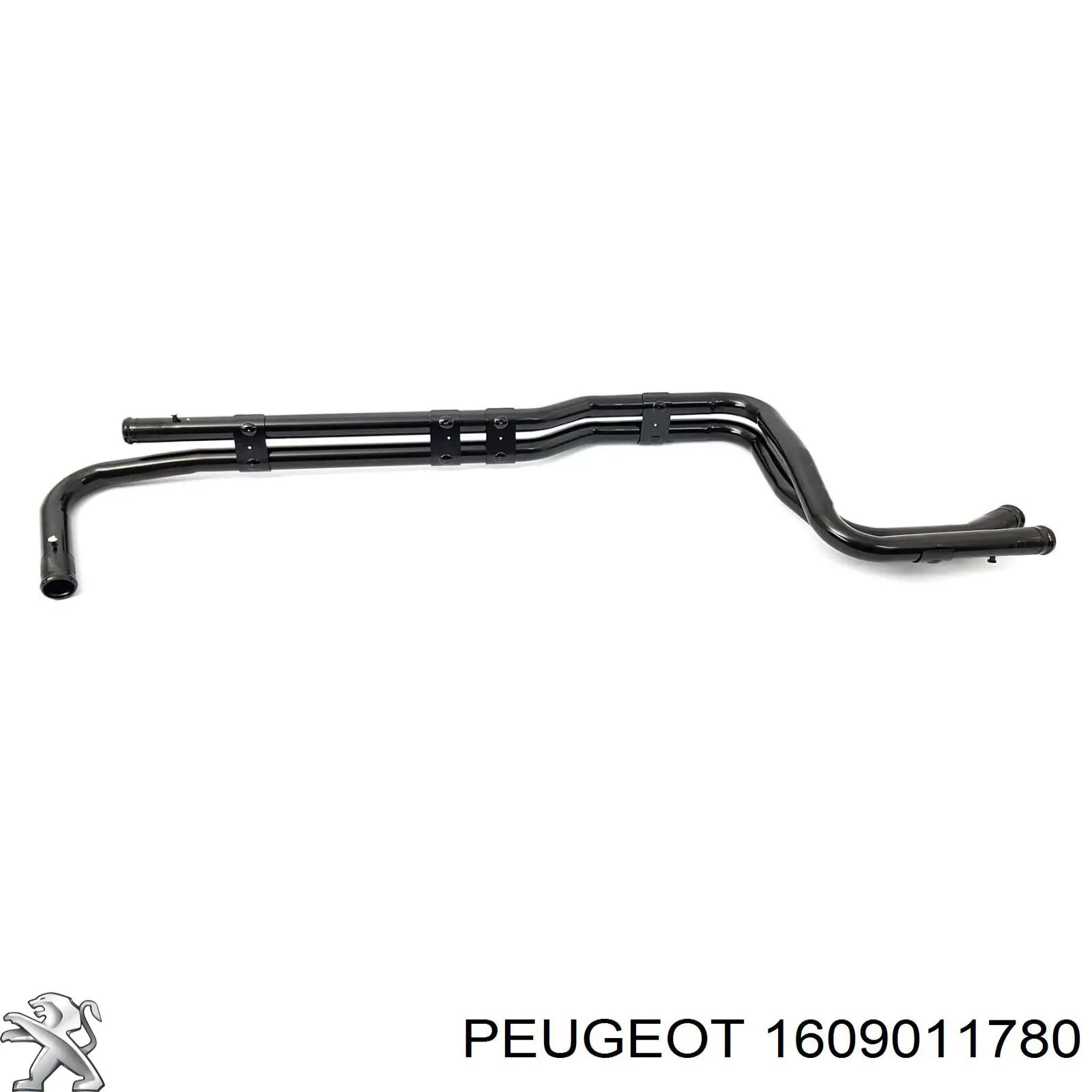 1609011780 Peugeot/Citroen шланг (патрубок интеркуллера левый)