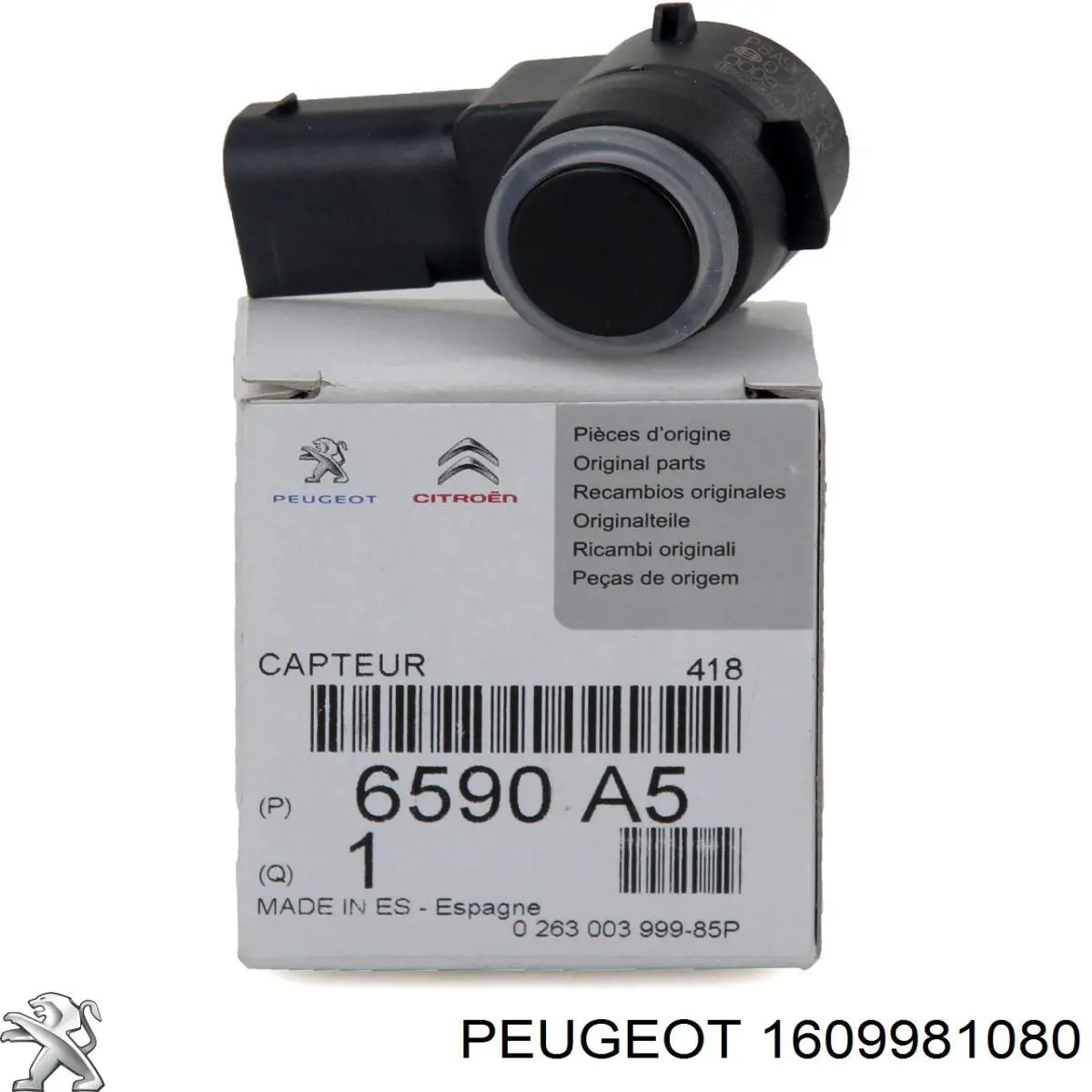 1609981080 Peugeot/Citroen Датчик сигнализации парковки (парктроник ...