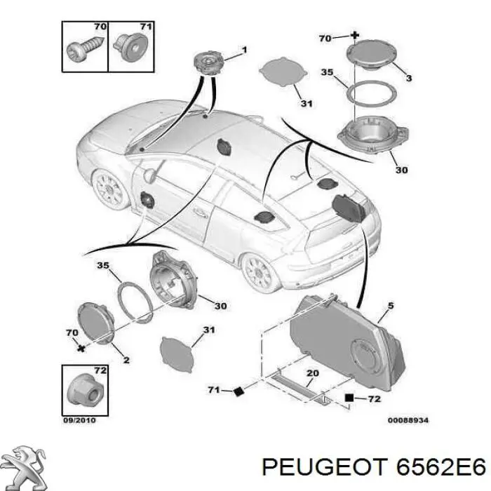 6562E6 Peugeot/Citroen сравнить цены на Автопро