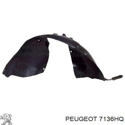 7136HQ Peugeot/Citroen подкрылок крыла переднего левый