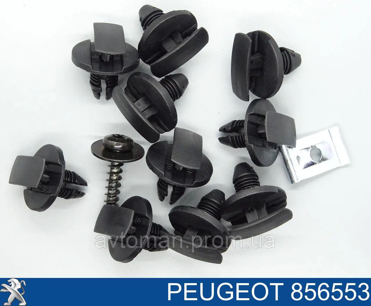 856553 Peugeot/Citroen Пистон (клип) крепления подкрылка переднего крыла