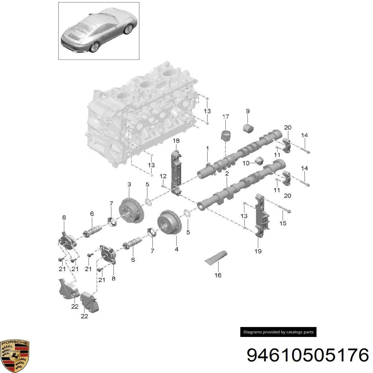 0PB109083 Porsche сравнить цены на Автопро