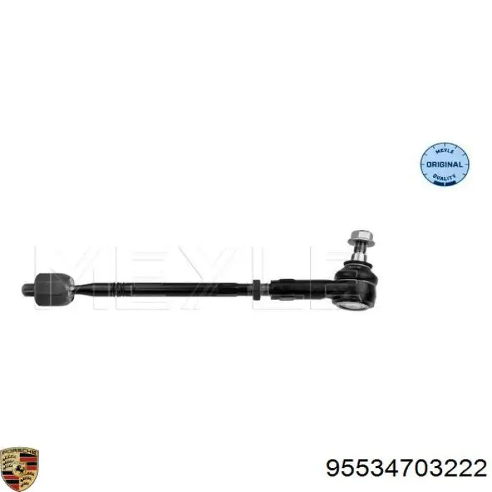 95534703222 Porsche тяга рулевая в сборе правая