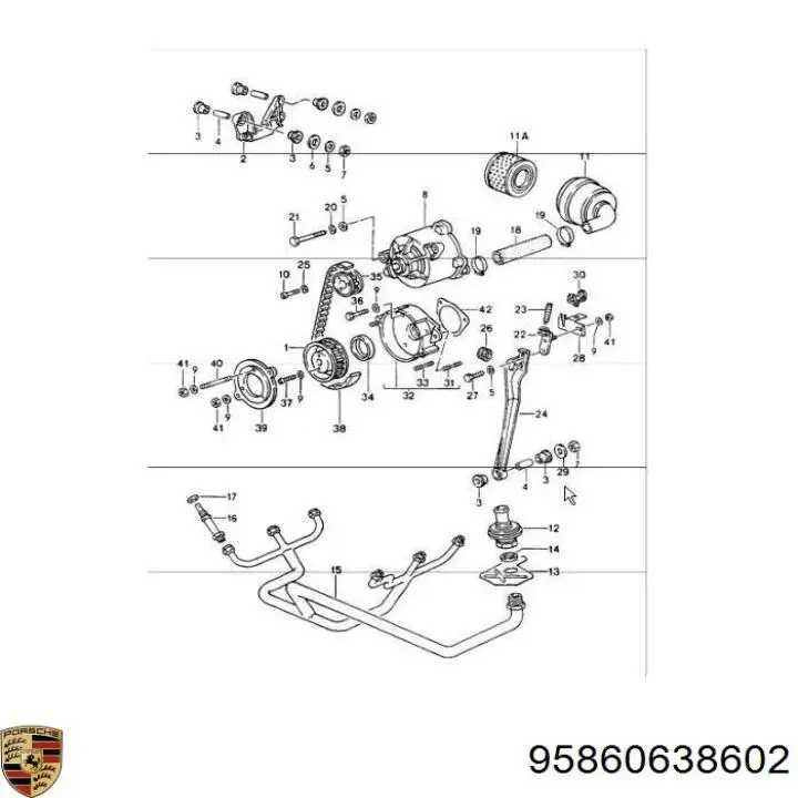 95860638602 Porsche сравнить цены на Автопро