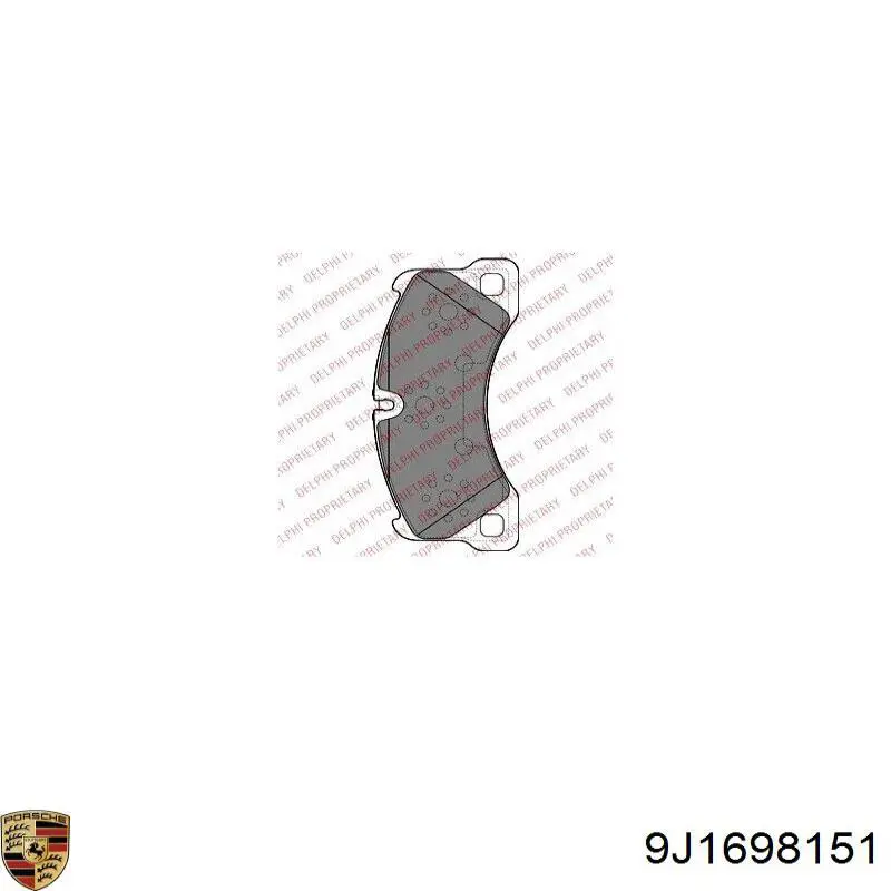 9J1698151 Porsche карбон-керамические колодки (power stop, usa)