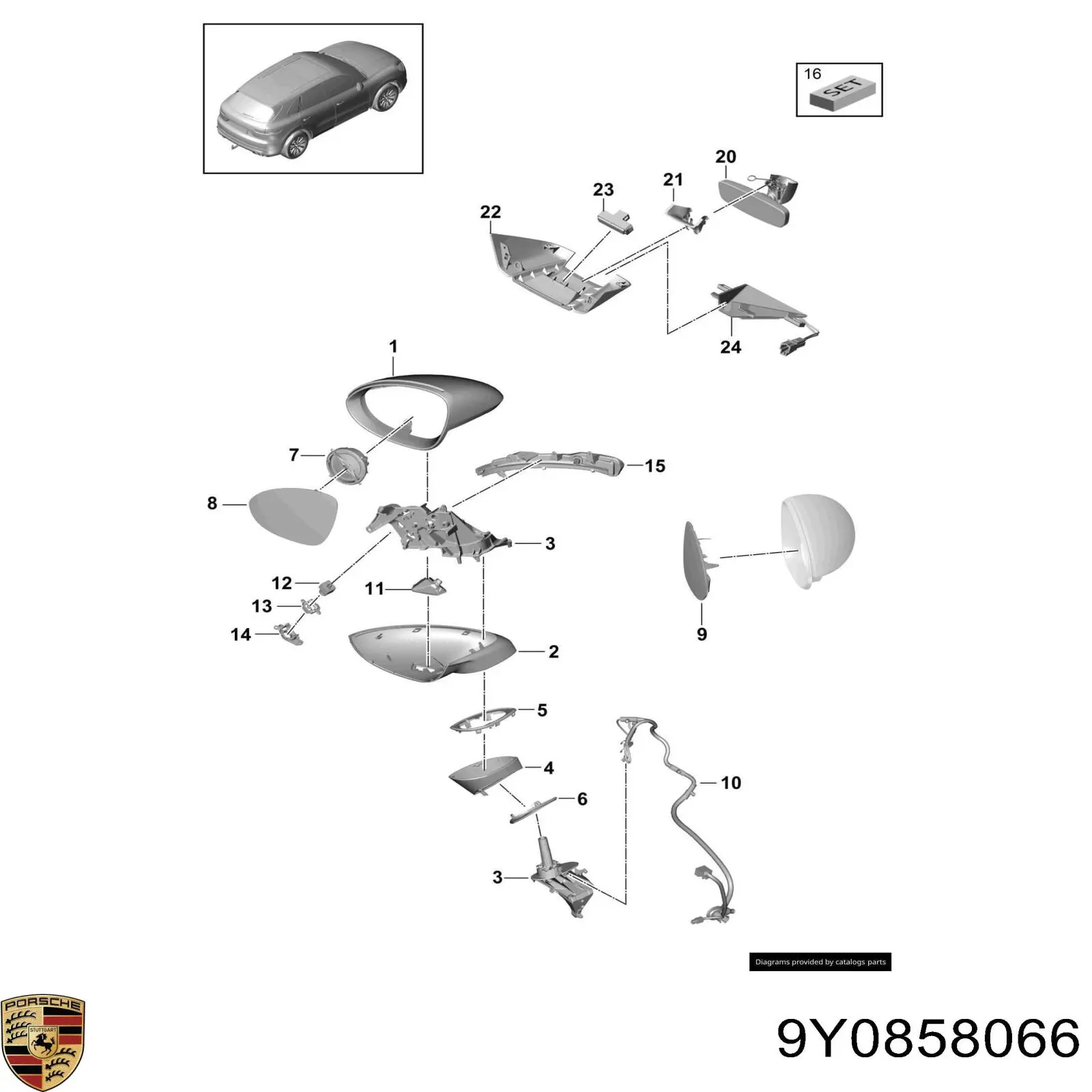 9Y0858066 Porsche сравнить цены на Автопро