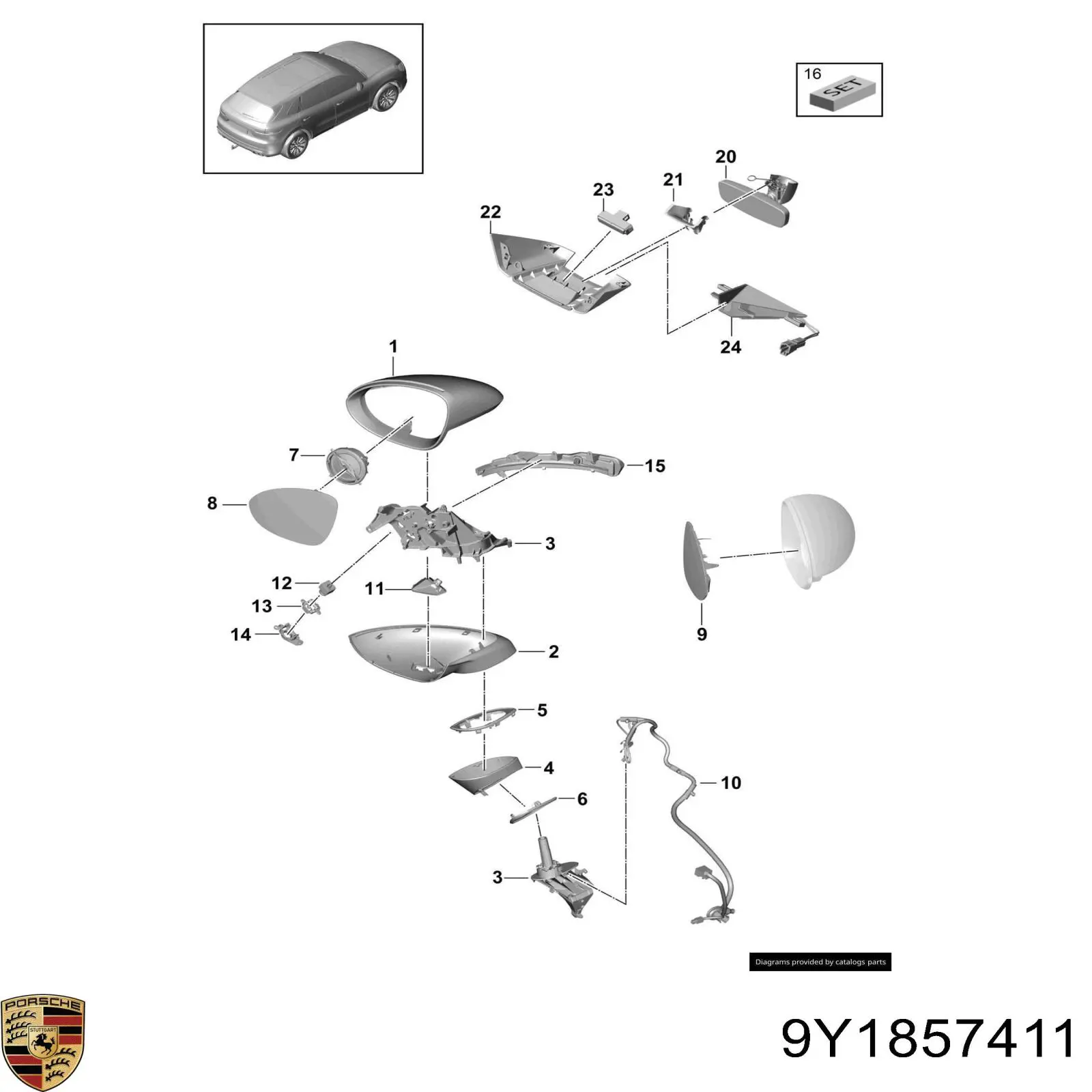 9Y1857411 Porsche сравнить цены на Автопро