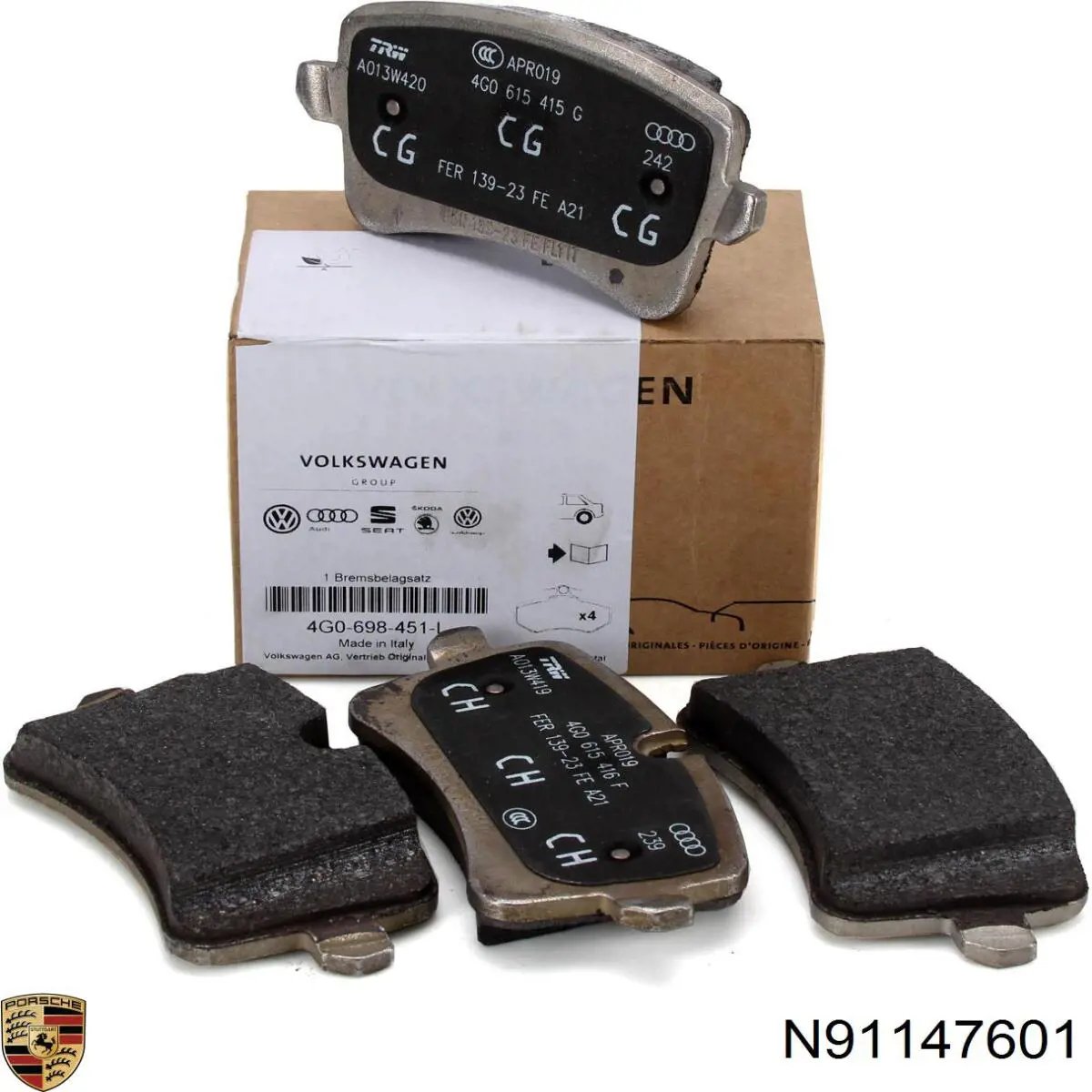 N91147601 Porsche Болт тормозного суппорта
