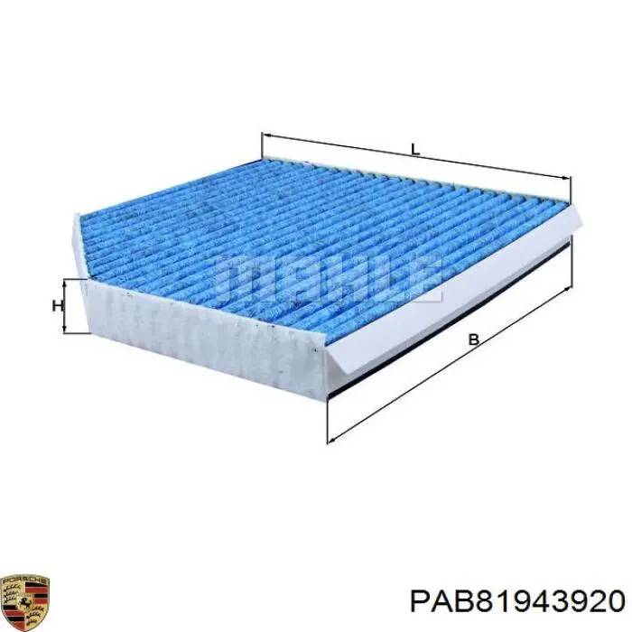 PAB81943920 Porsche фильтр салона porsche macan 95b