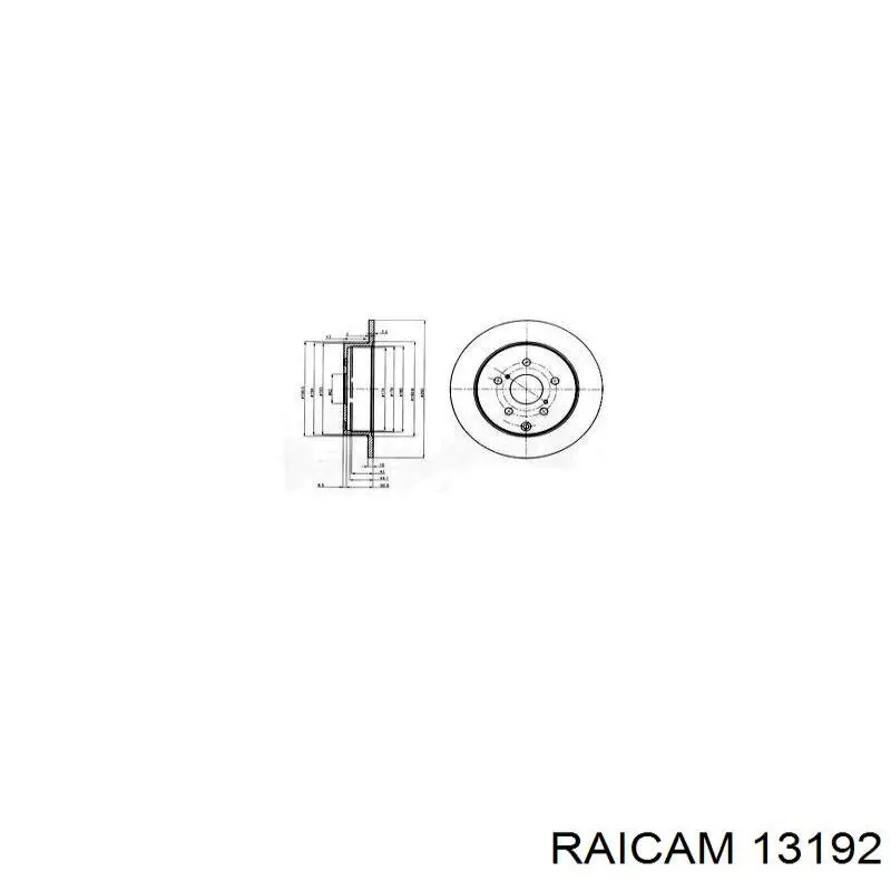 13192 Raicam задние колодки