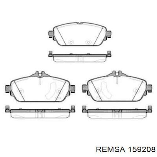 1592.08 Remsa колодки тормозные передние дисковые
