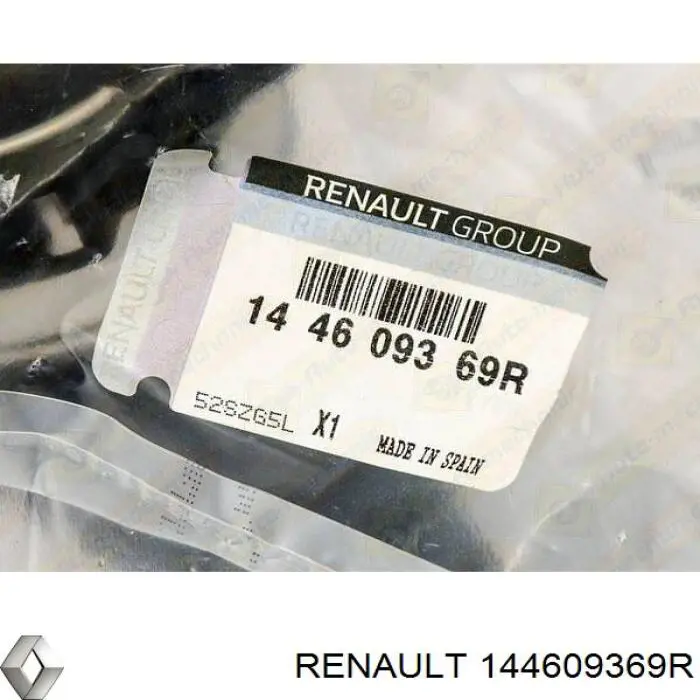 144609369R Renault (RVI) Шланг (патрубок) интеркуллера левый