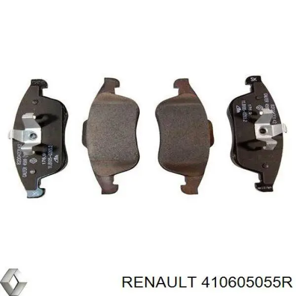 410605055R Renault (RVI) Колодки тормозные передние дисковые