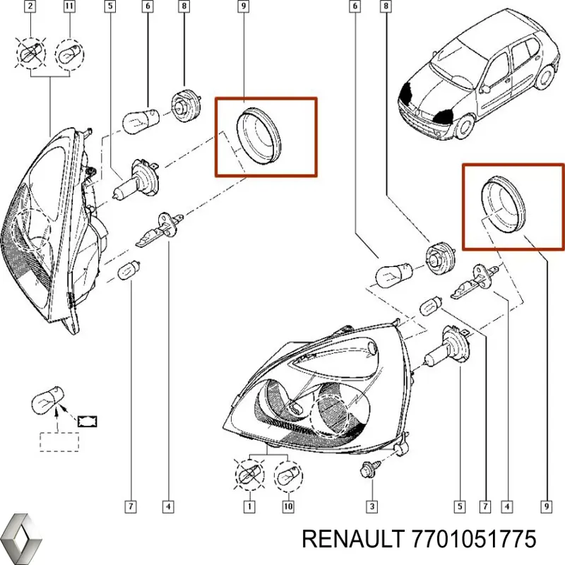 7701051775 Renault (RVI) сравнить цены на Автопро