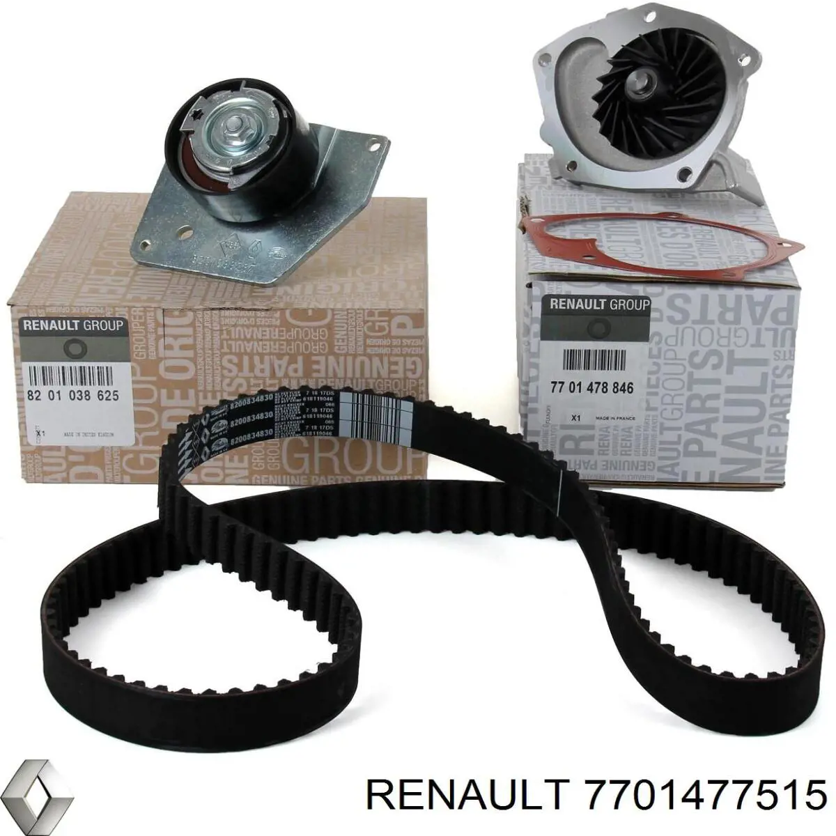 77 01 477 515 Renault (RVI) Ремень агрегатов приводной, комплект
