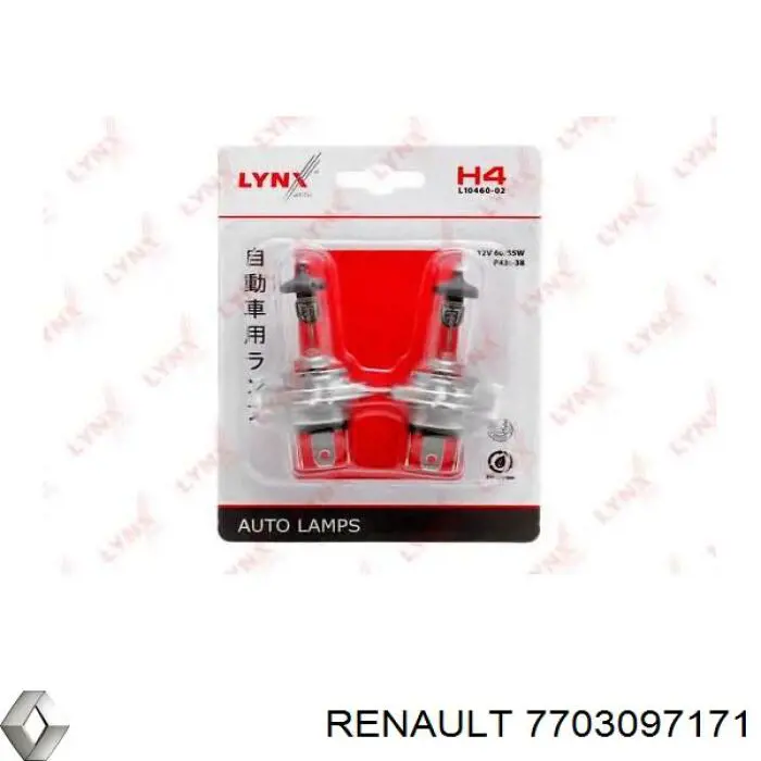 Галогенная лампа Renault (RVI) 7703097171
