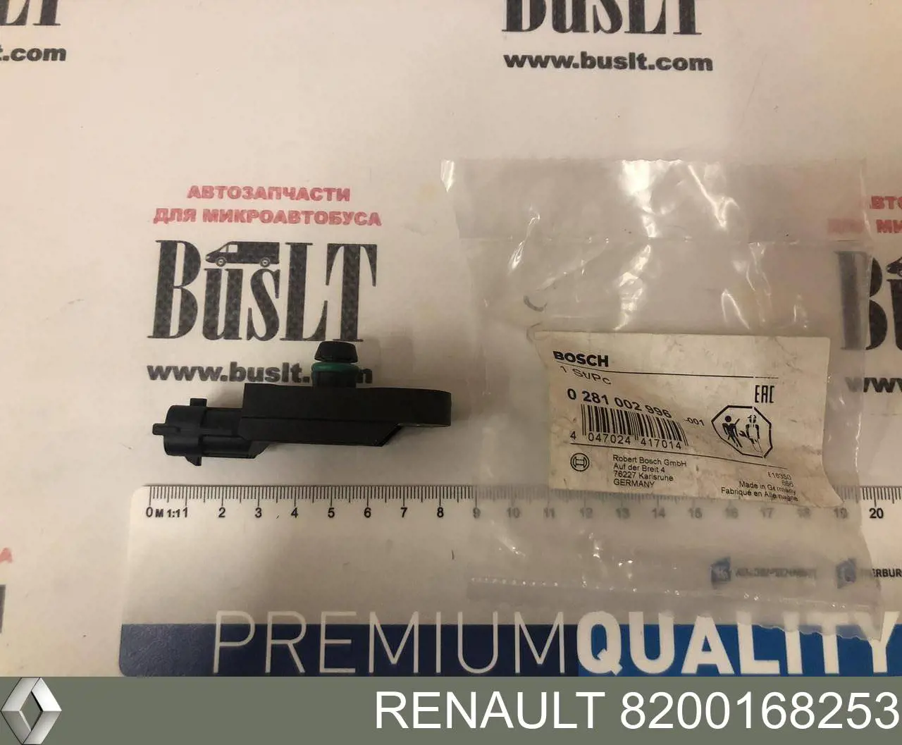 8200168253 Renault (RVI) Датчик давления во впускном коллекторе, MAP